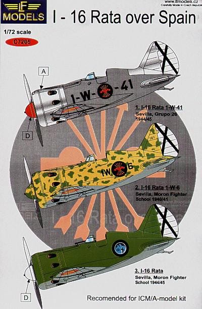 I-16 Rata Over Spain - Nekomodels maquetas