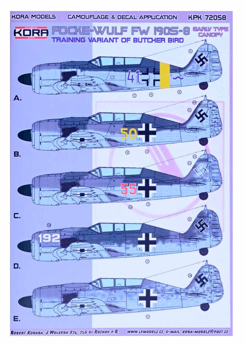 Fw 190 S-8 Early Type Canopy - Nekomodels maquetas