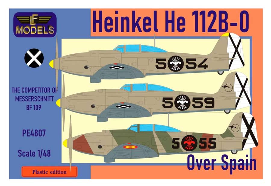 Heinkel He-112 B-0 Over Spain - Nekomodels maquetas
