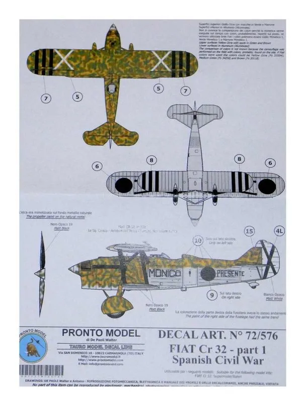 Fiat CR-32 Spanish Civil War - Nekomodels maquetas